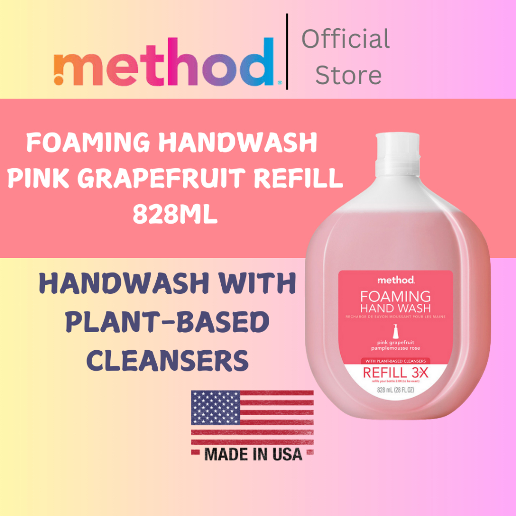 method Foaming Hand Wash Refill Pack 1L Pinkgrapefruit ( New Packaging ...