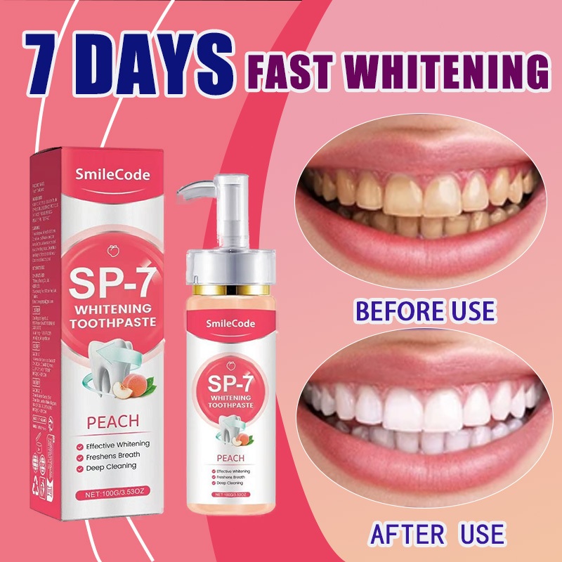 Japanese Juicy peachWhitening Toothpaste Improves three levels of teeth ...