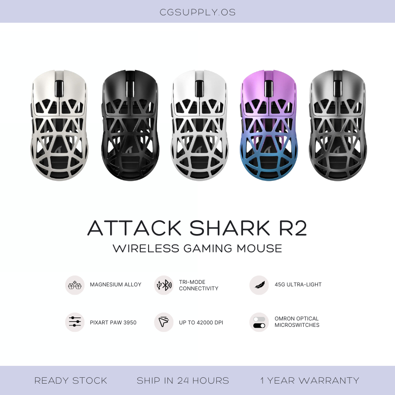 Attack Shark R2 Wireless Gaming Mouse | Shopee Singapore