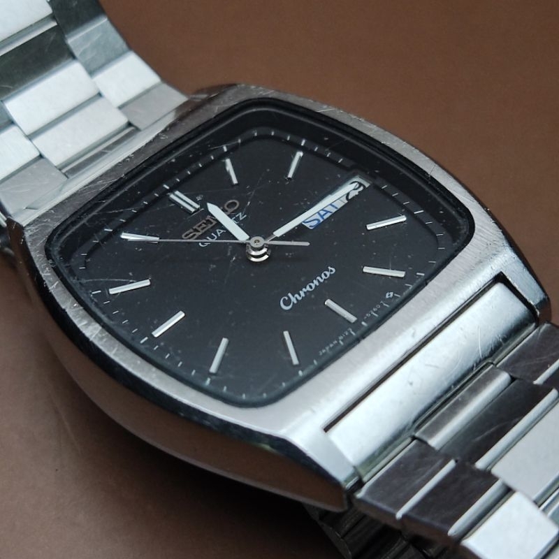 Authentic Vintage Seiko Quartz Chronos 8123 Men Watch | Shopee Singapore