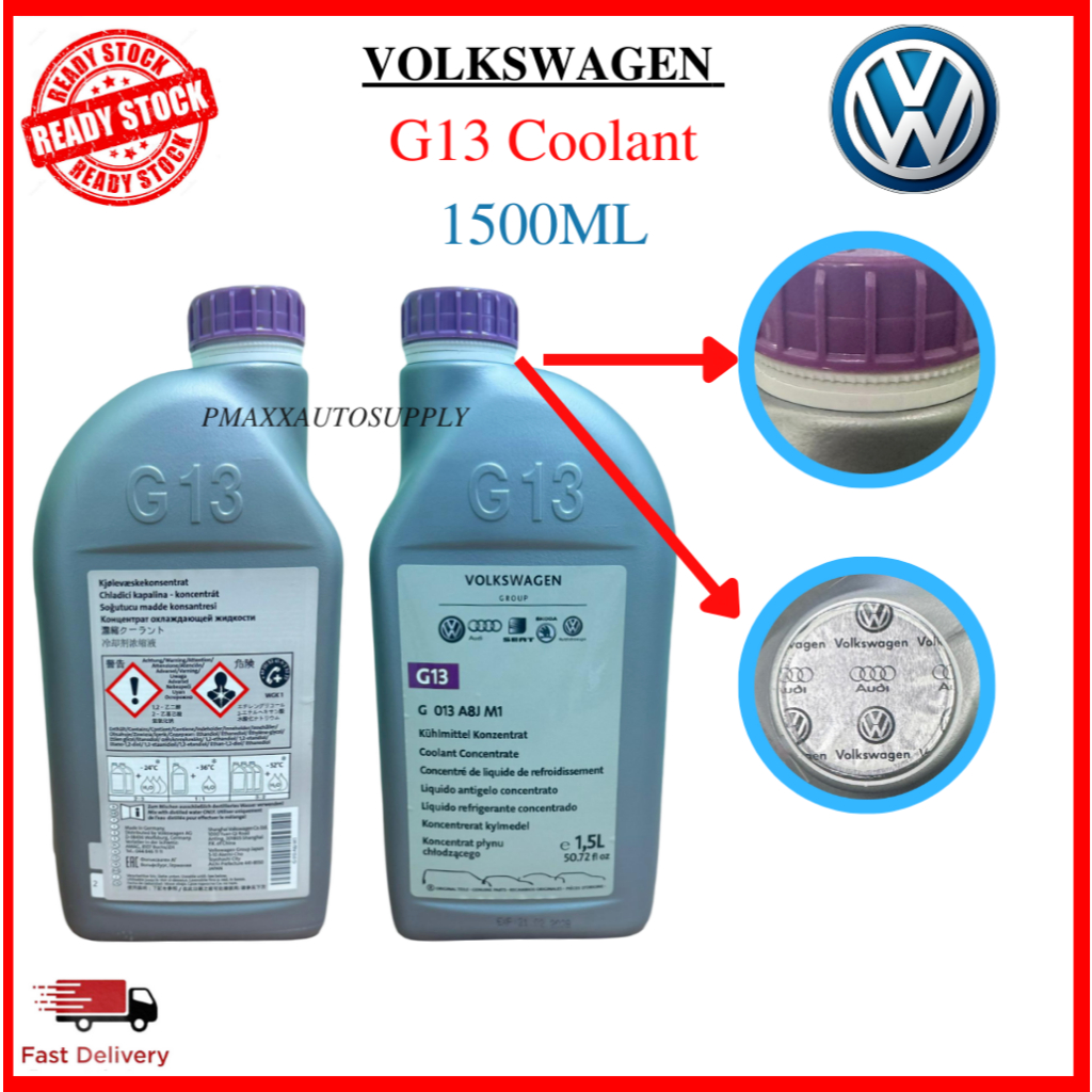 VOLKSWAGEN COOLANT, AUDI COOLANT ( G13 ) 1.5LITRE ( G013A8JM1 ...