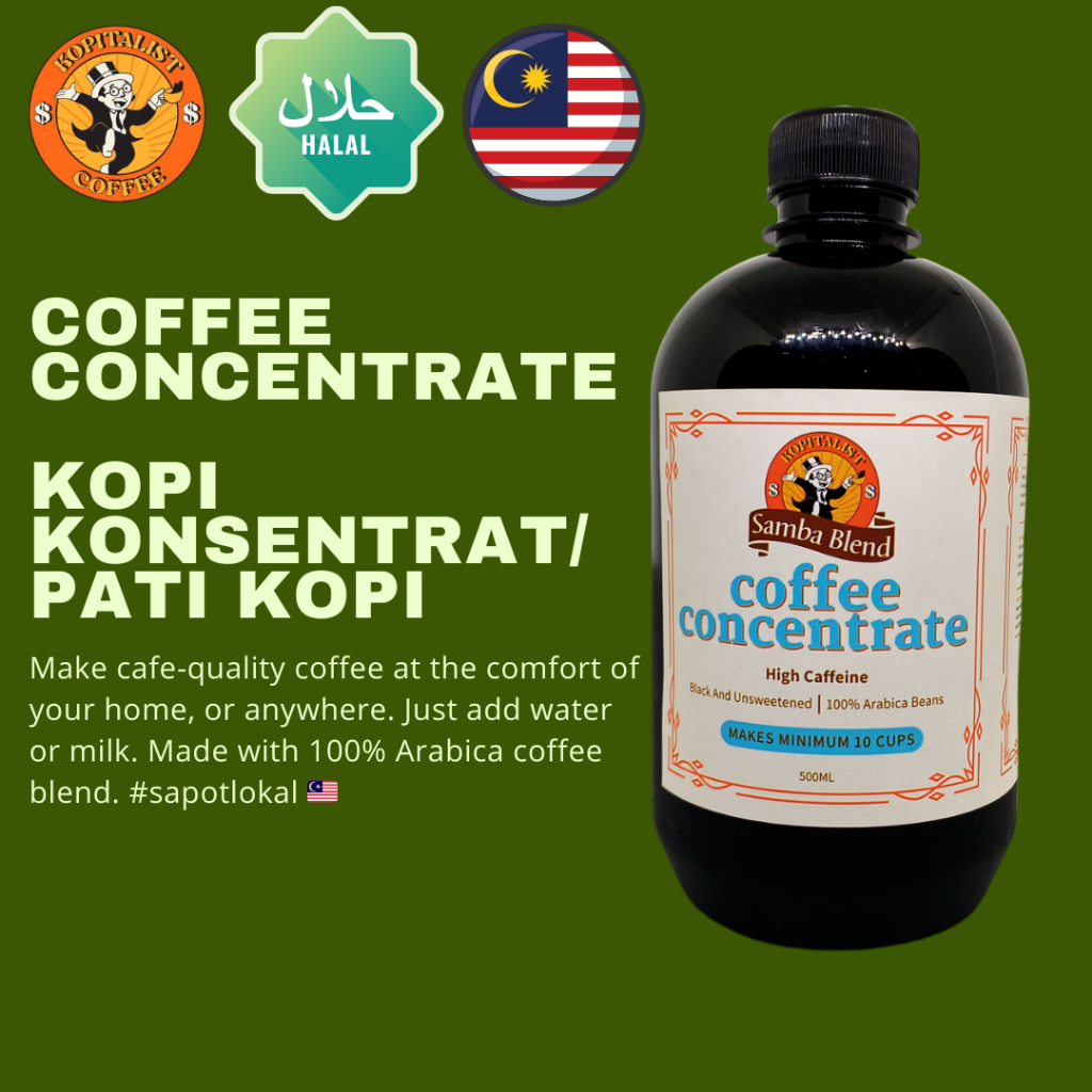 Coffee Concentrate (Pati Kopi Konsentrat/Kordial) 100% Arabica Beans ...