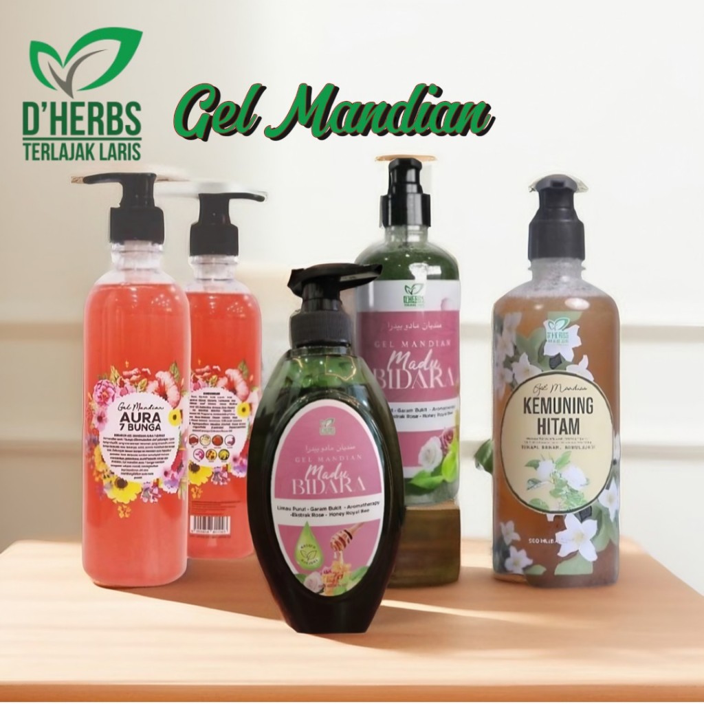 Dherbs Gel Mandian Aura Tujuh Bunga (New Packaging) GEL MANDIAN MADU ...