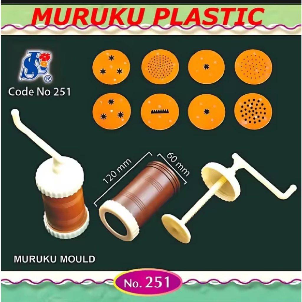 NO.251 SIN LIAN ACUAN MURUKU PLASTIC MURUKU MAKER MURUKKU MOULD ACUAN ...