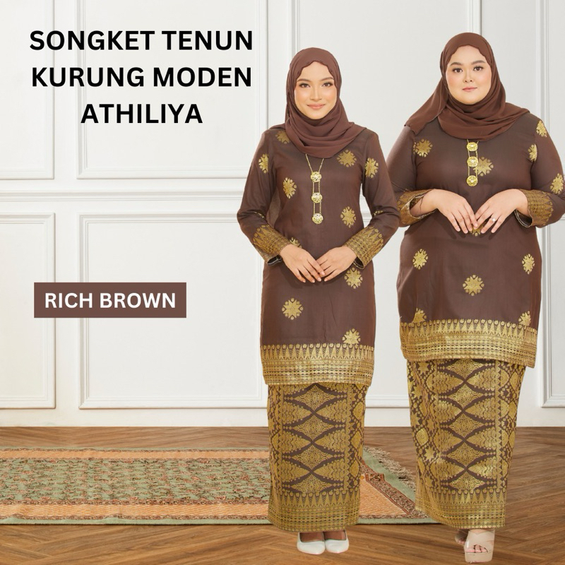 BAJU RAYA 2025 VIRAL KURUNG MODEN SONGKET TENUN COTTON BUNGA TABUR RICH ...