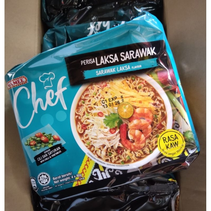 MAMEE CHEF PERISA LAKSA SARAWAK 4X90G | Shopee Singapore