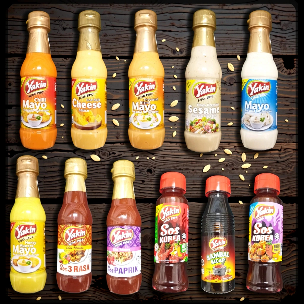 Yakin Premium Sauces – Various Flavors | Sambal Kicap, Korea BBQ ...
