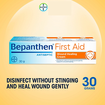 Bepanthen First Aid Cream Antiseptic Wound Healing Cream (30g) | Shopee ...