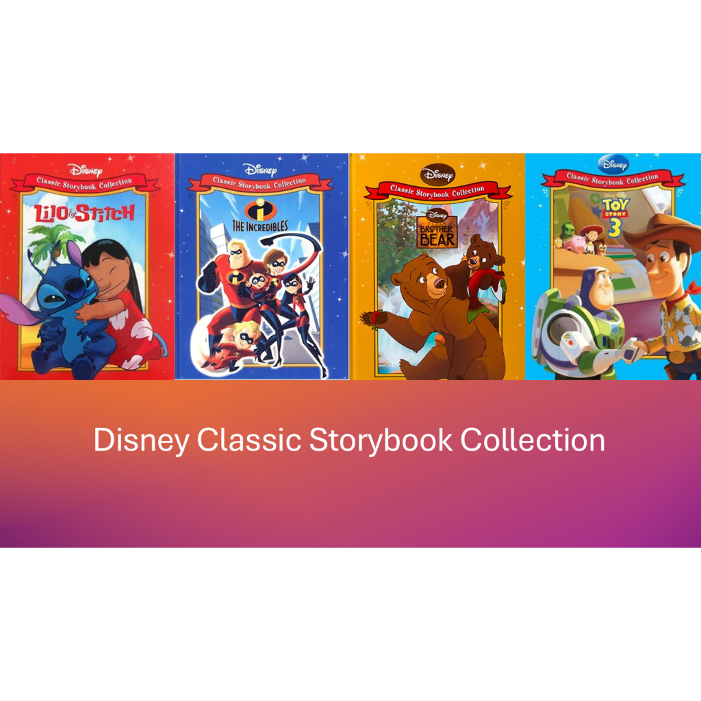 Disney Classic Storybook Collection Lilo Bear Toy Story The Incredibles ...