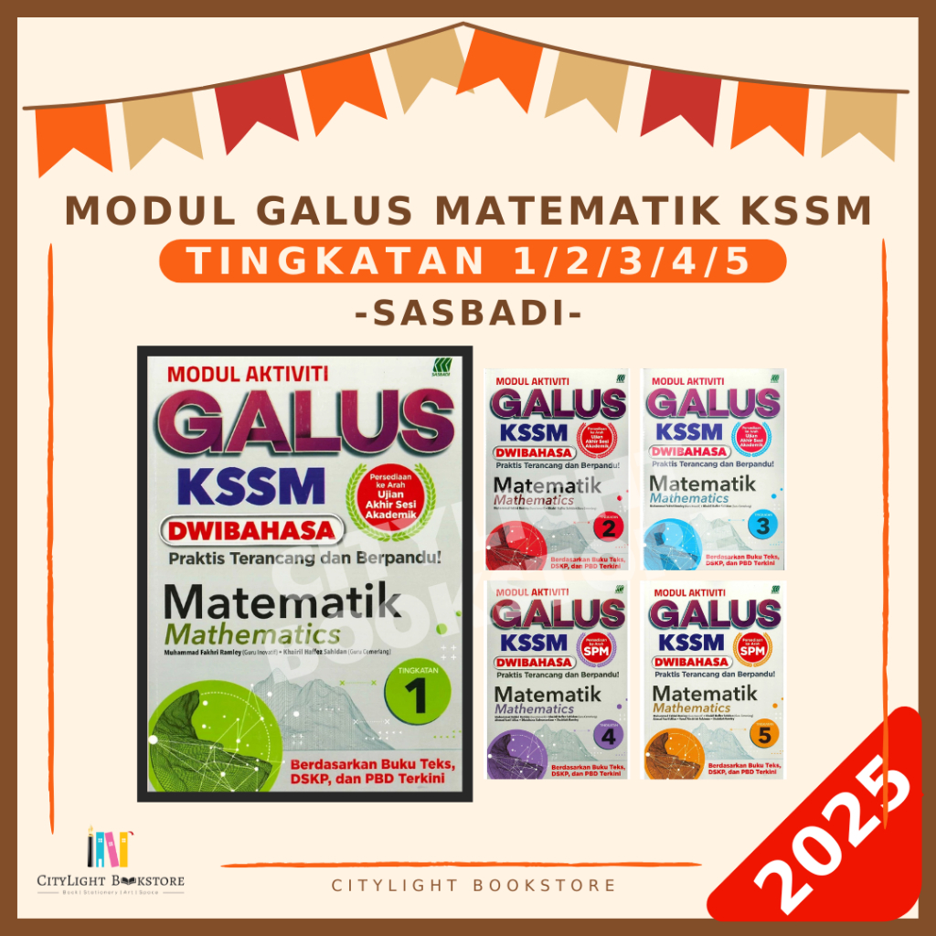 [CITYLIGHT] Exercise Book 2025: Galus KSSM Mathematics Activity Module ...