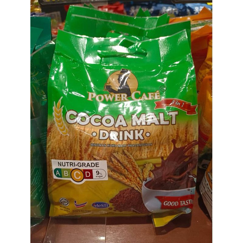 Power Café Cocoa Malt 3-in-1 Drink – 450g (15 Sachets) | Shopee Singapore
