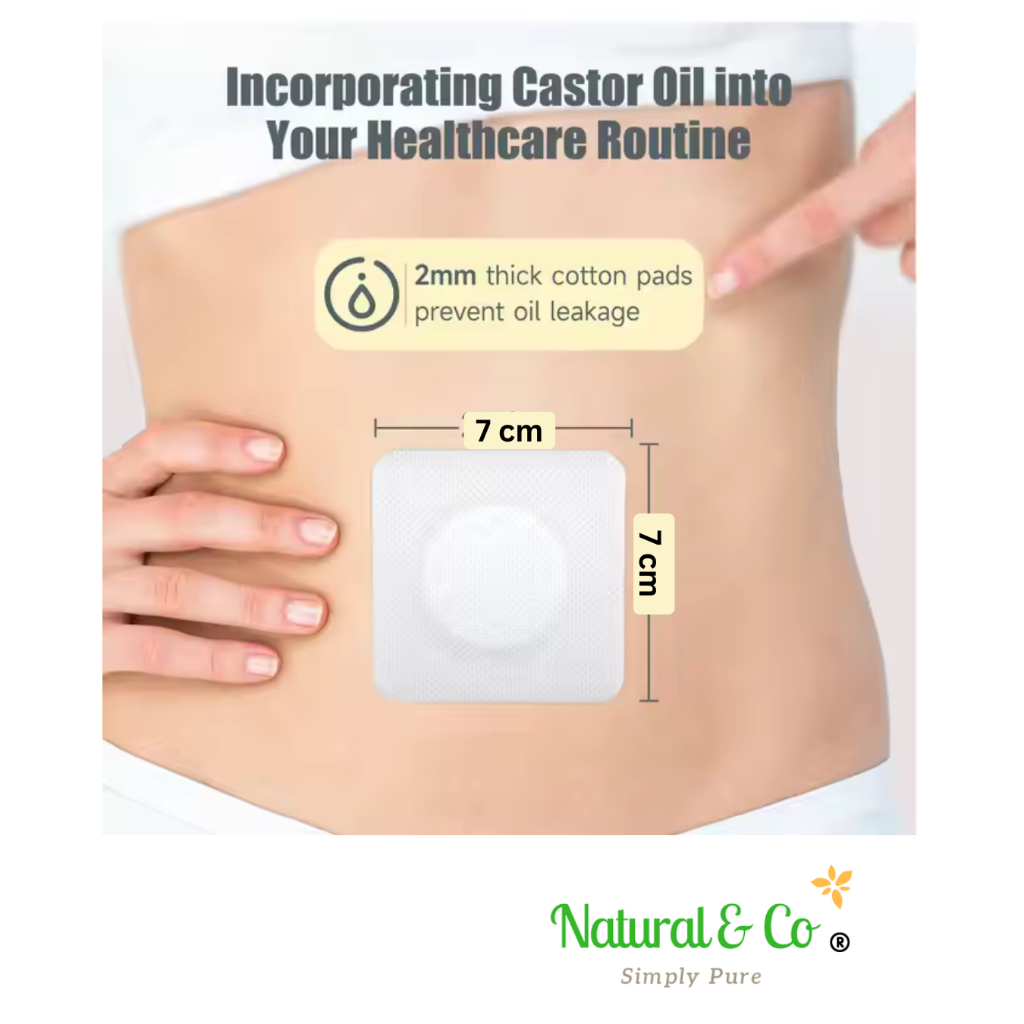 Natural& Co Navel/ Belly Button Disposable Castor Oil Patches x10pcs ...