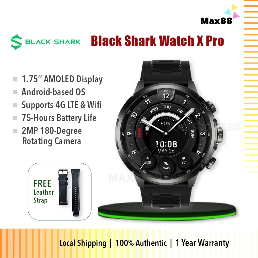 Black Shark Watch X Pro - LTE + WiFi | 1.75" AMOLED Display | 4+32GB ...