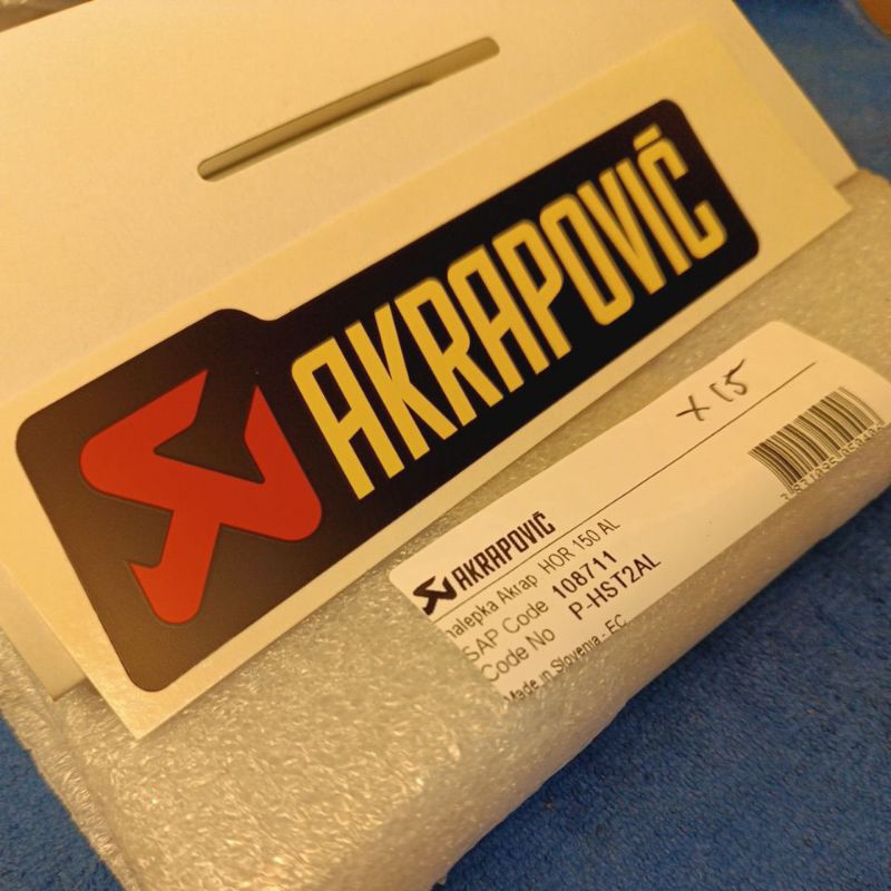 Akrapovic exhaust sticker / logo emblem muffler than panas | Shopee ...