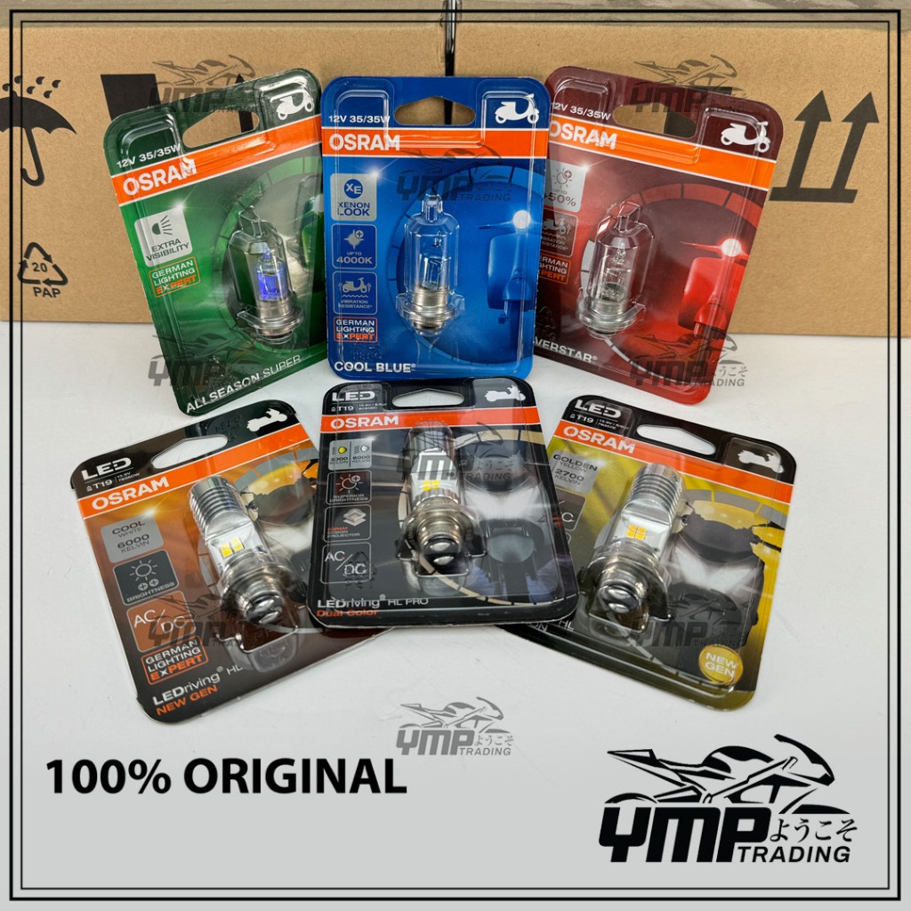 OSRAM T19 LED MENTOL LIGHT BULB MOTORCYCLE COOL BLUE ALL SEASON ...