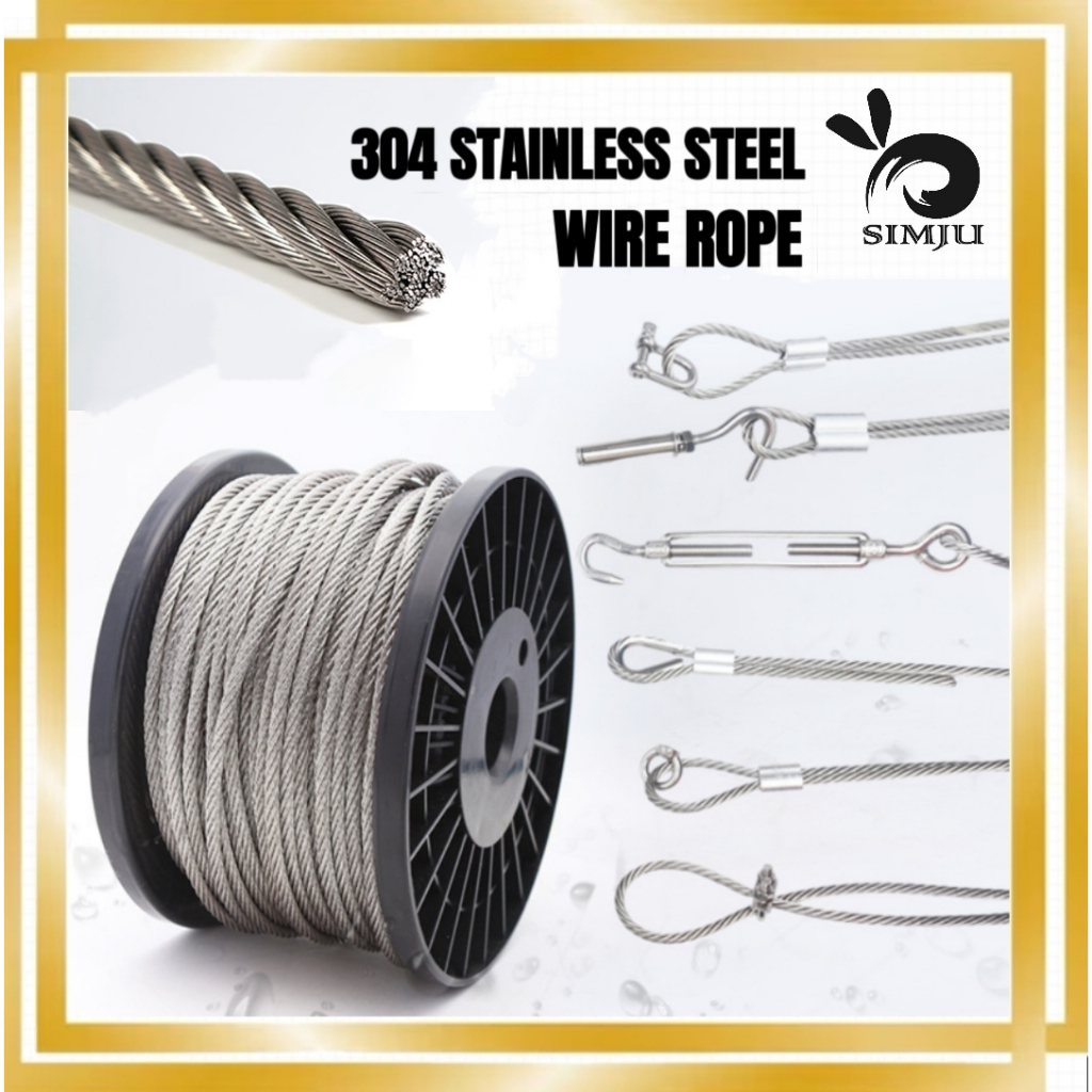 304 Stainless Steel Wire Rope 7x19 Structure Rope (Sell By Meter ...