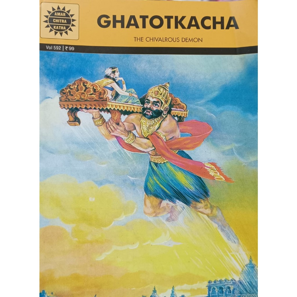 GHATOTKACHA- THE CHIVALROUS DEMON IN ENGLISH/ COMIC BOOK | Shopee Singapore