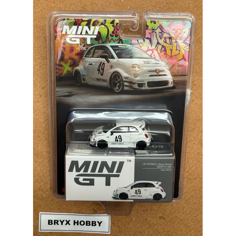 Mini GT LB-Works X Abas Works Abarth 595 Gara MGT00809-BL White (1:64 ...