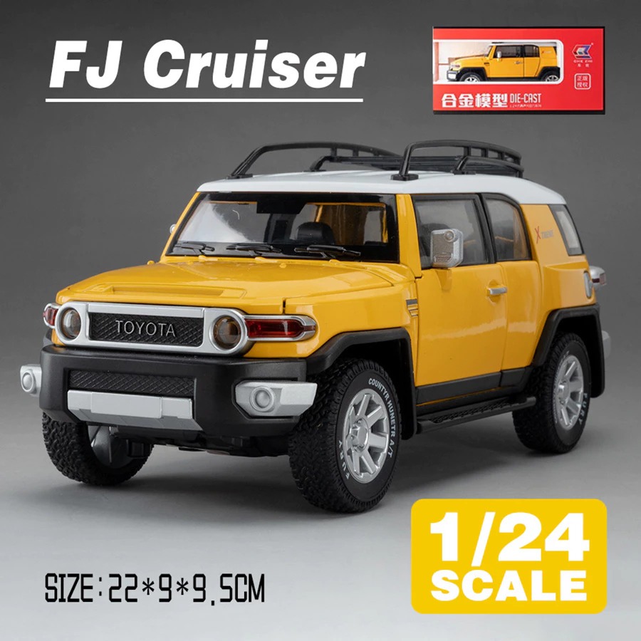 1:24 Scale Toyota FJ Cruiser Metal Alloy Toys Car Model Diecast Vehicle ...