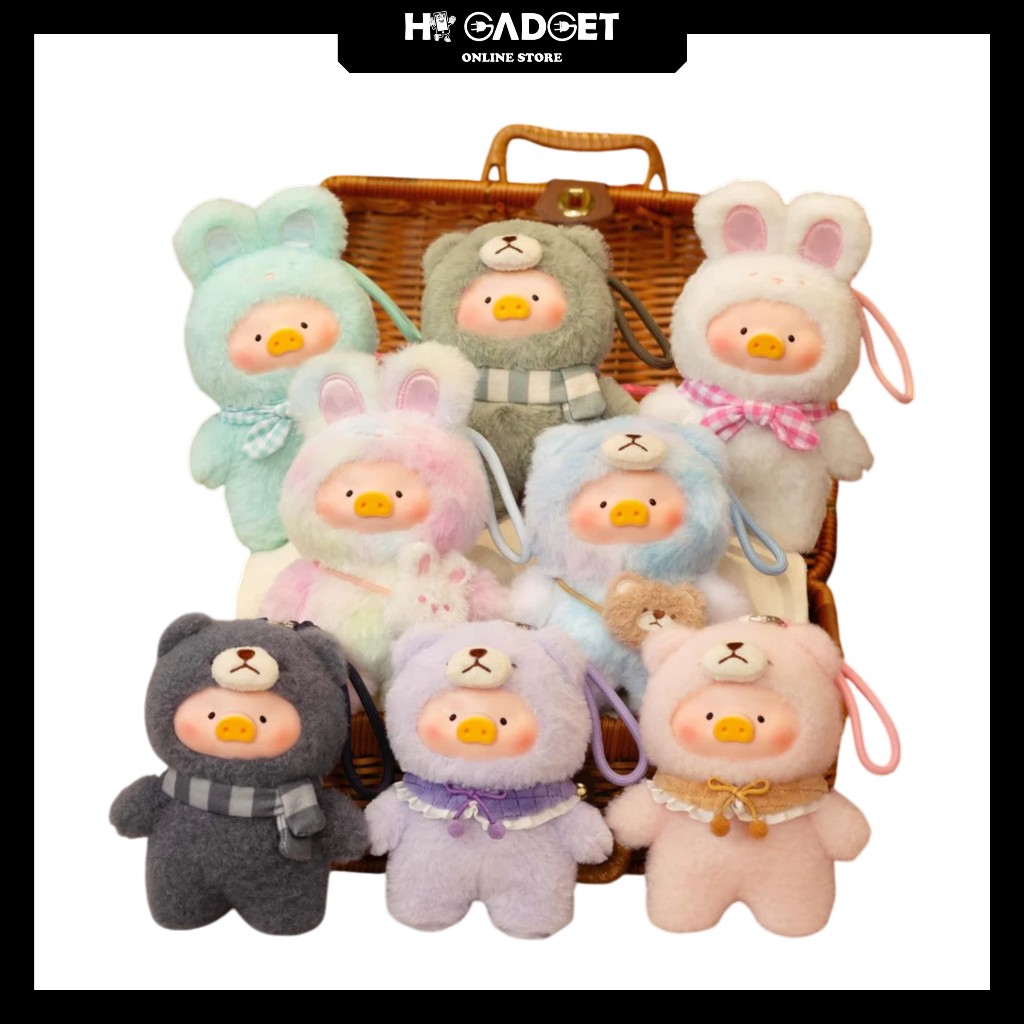 LULU THE PIGGY – JOYFUL TIME SERIES PVC PLUSH KEYCHAIN BLIND BOX TOYS ...