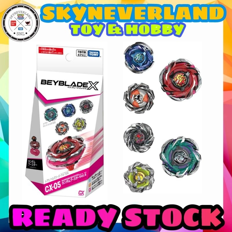 TAKARA TOMY BEYBLADE X CX-05 RAMDOM BOOSTER VOL. 6 (FULL SET) | Shopee Singapore