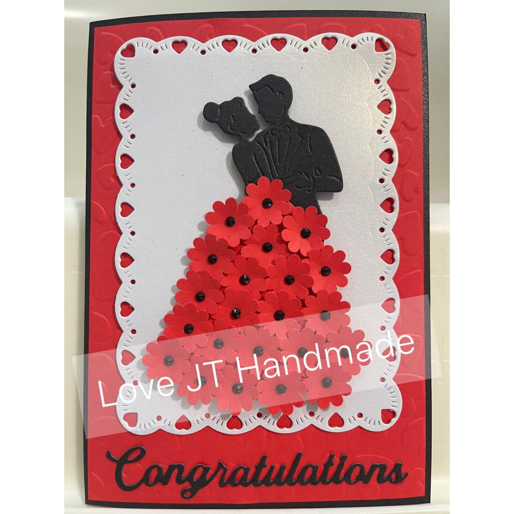 A6 Size Handmade Card Greeting Card Wishes Card Wedding Congratulations Card | Shopee Singapore