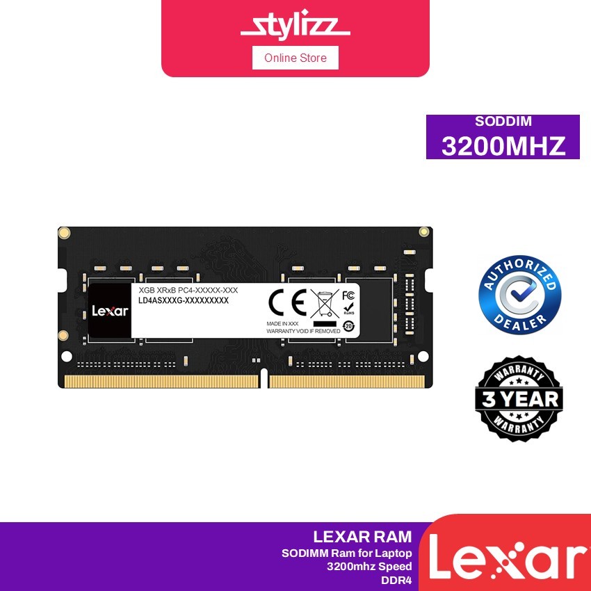 LEXAR 32GB 16GB 8GB 3200MHZ DDR4 SODIMM RAM FOR LAPTOP NOTEBOOK ...