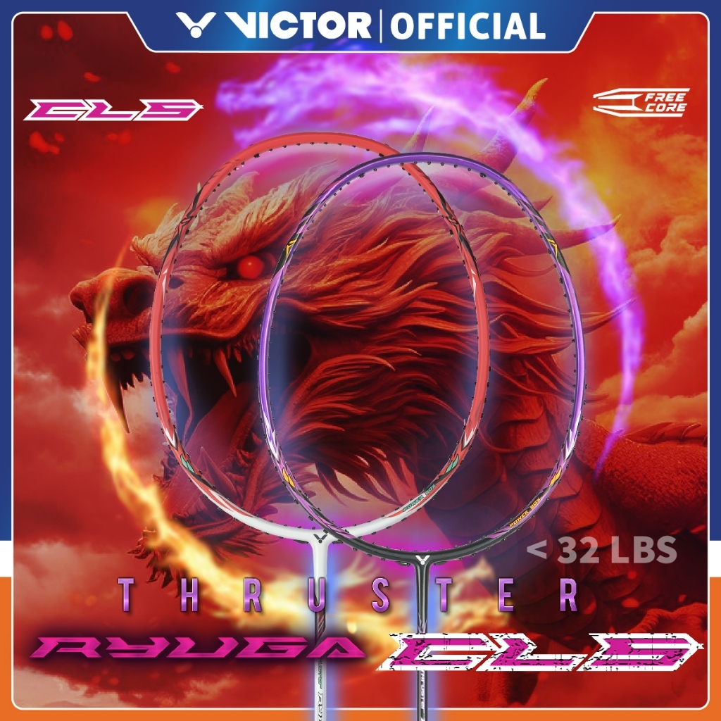 VICTOR Thruster Ryuga CLS Badminton Racket TK-RYUGA-CLS | Shopee Singapore