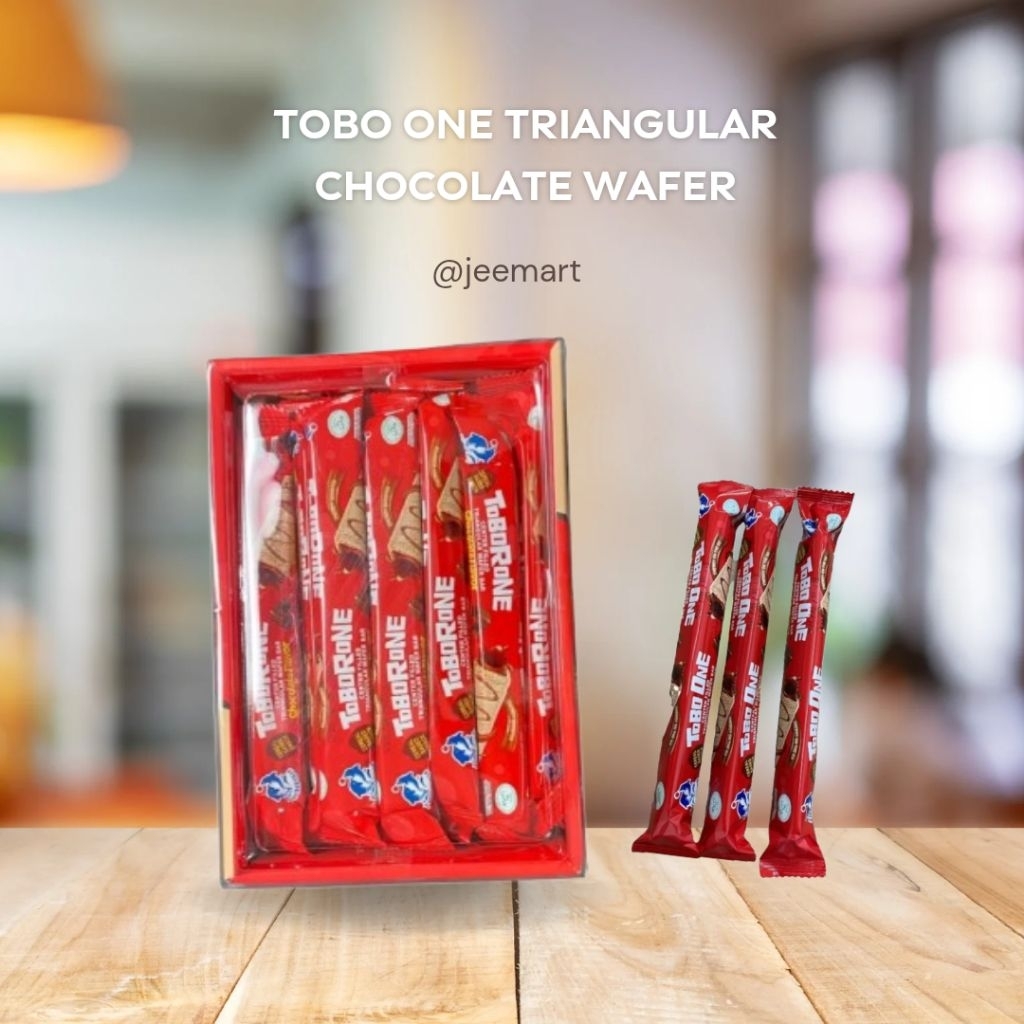 TOBO ONE CENTER FILLED TRIANGULAR WAFER CHOCOLATE FLAVOURED (12GM X ...