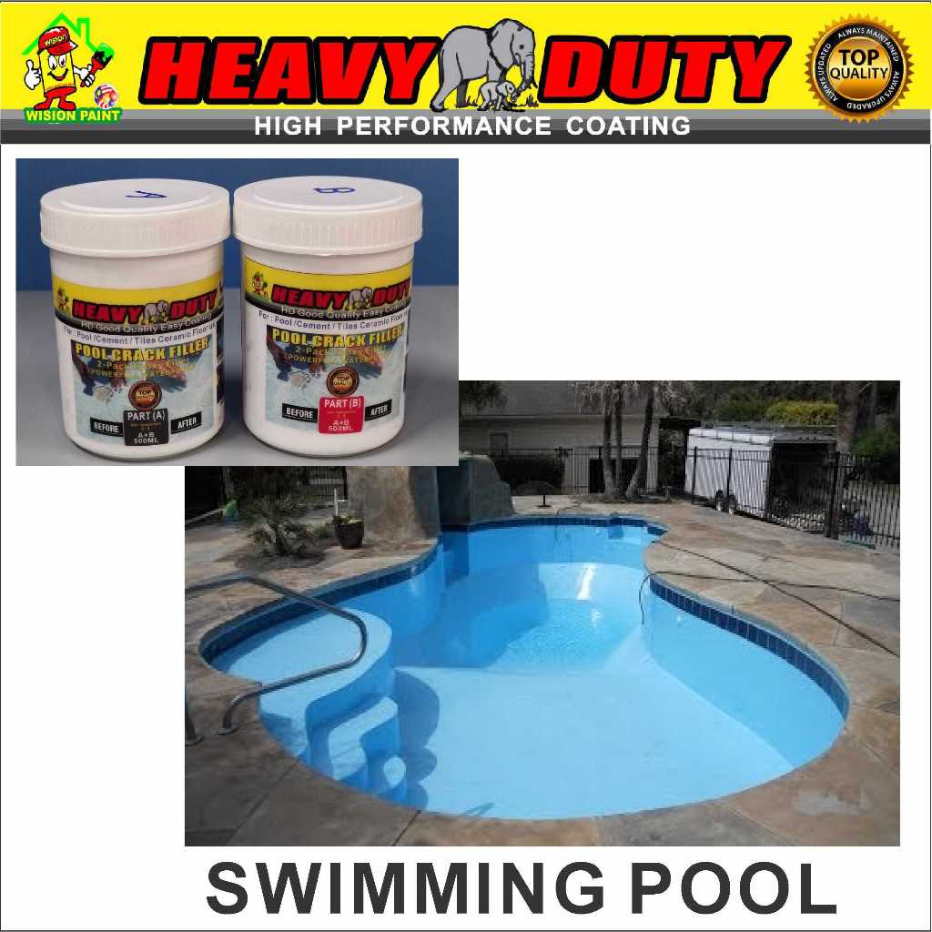 POOL CRACK FILLER 2-PACK EPOXY ( A+B=500ML ) Universal 2-Pack Epoxy ...