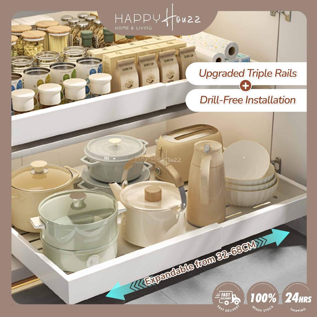HAHO Pull Out Drawer Expandable Detachable Easy Clean Easy Disassemble ...