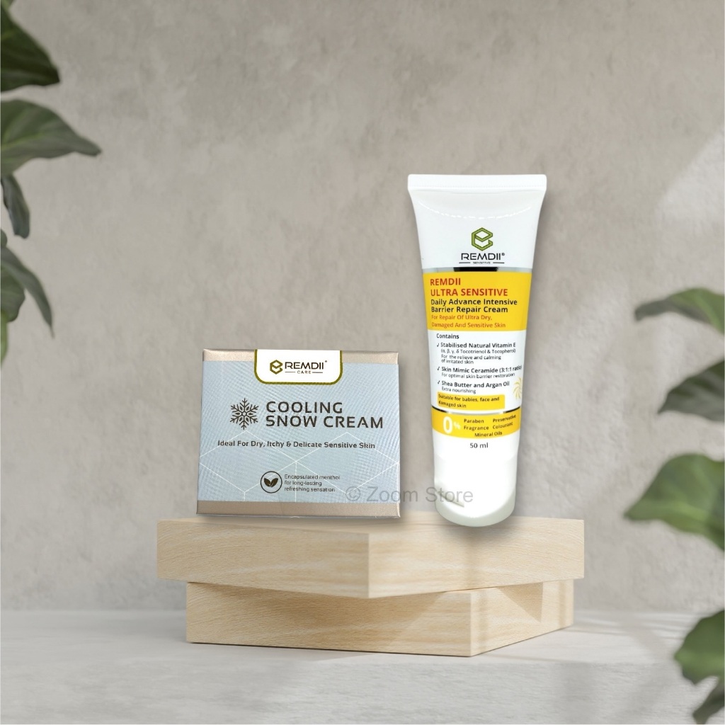 Remdii Ultra Sensitive Moisturising Cream Set for Eczema,Dry Skin,Baby ...