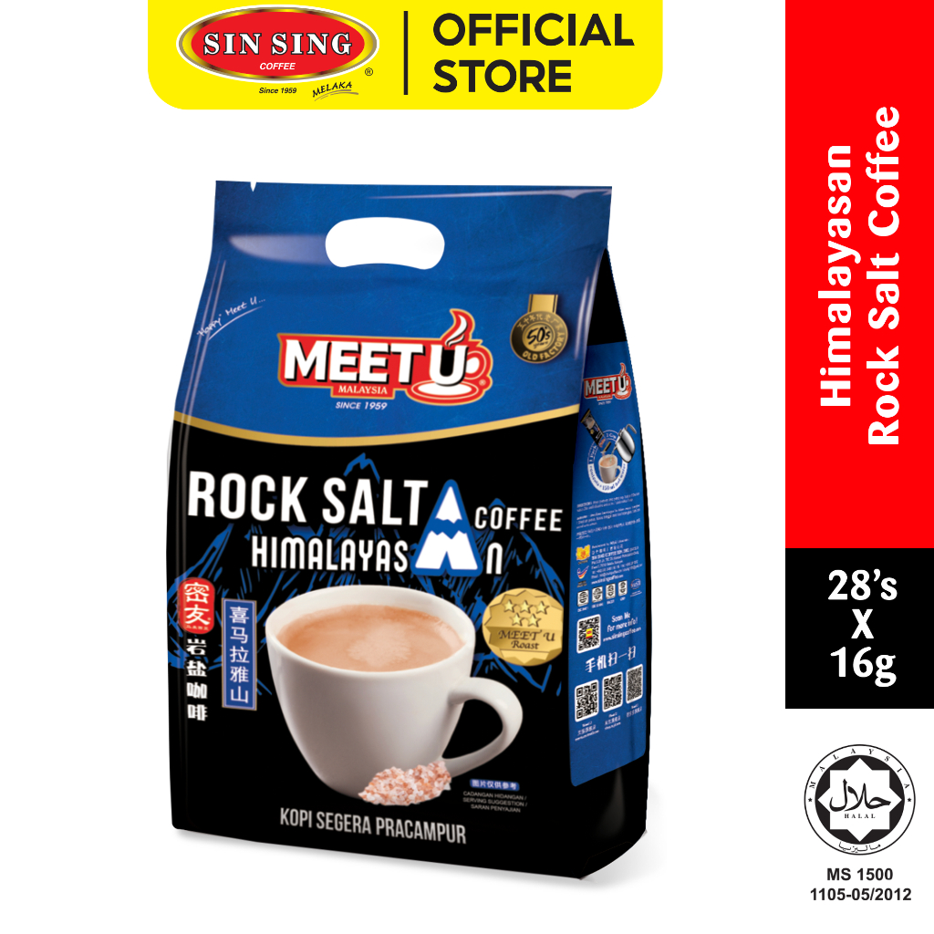 MEET U Himalayasan Rock Salt Coffee (28's x16g)(HALAL) EXP 2026 ...