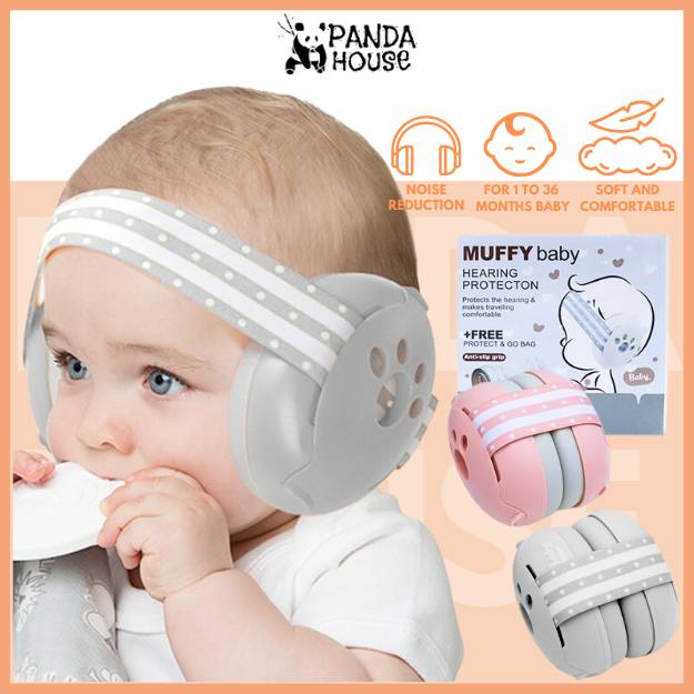 PANDA HOUSE BABY EAR PROTECTION ANTI NOISE CANCELLING EAR MUFFS FLIGHTS ...