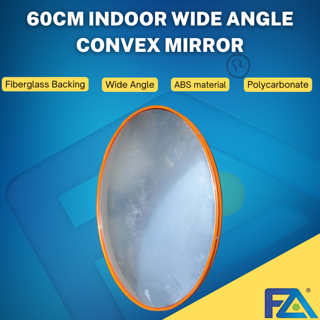 60cm Indoor Wide Angle Convex Mirror Polycarbonate Safety Corner Mirror ...