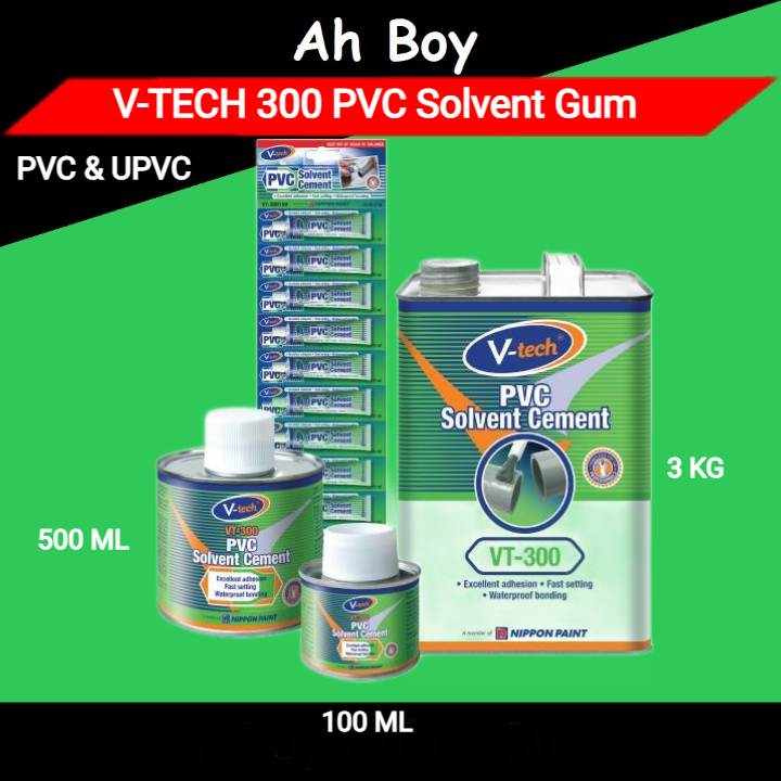 V-TECH VT 300 PVC Solvent Gum / PVC & UPVC Pipe Glue (100ml / 500ml ...