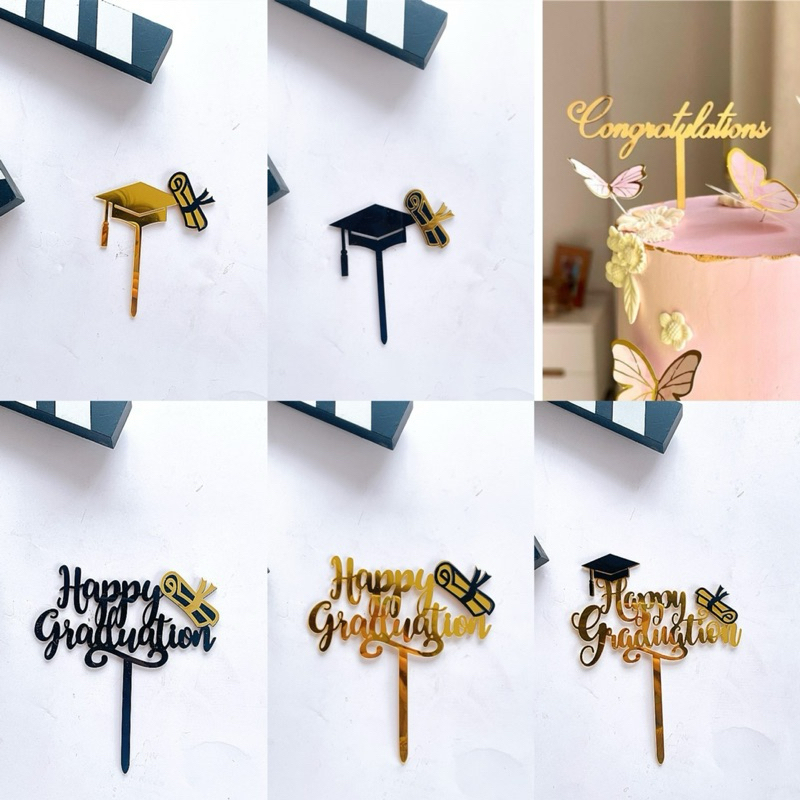 Acrylic Graduation Cake Decoration Topper, Student Graduation Ceremony ...