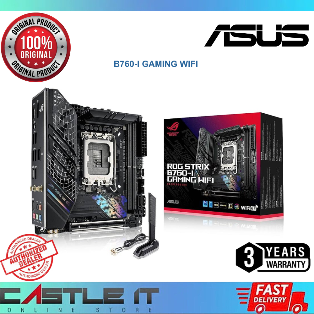 Asus B760-I ROG STRIX GAMING WIFI DDR5 Intel LGA1700 Motherboard 14th ...