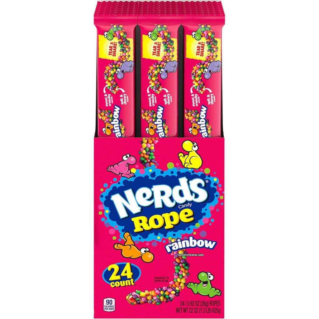 Nerds Rope Rainbow Candy | Willy Wonka Nerds Candy imported USA Grape ...