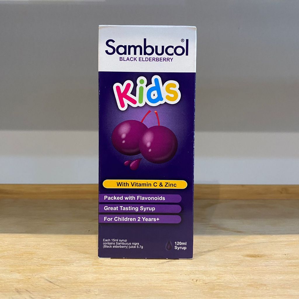 Sambucol Black Elderberry Kids 120ml Syrup (With Vitamin C & Zinc ...