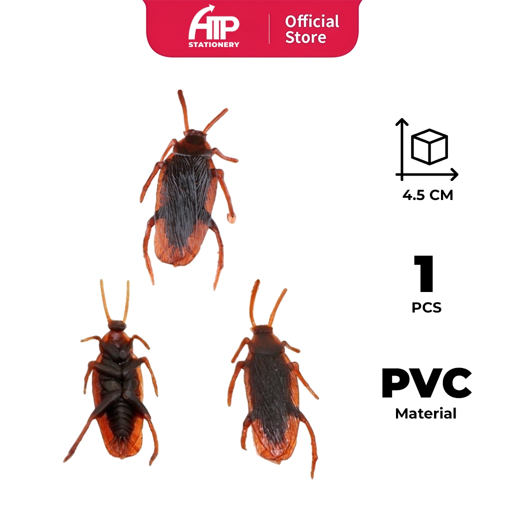 April Fool Lifelike Roach Simulation Cockroaches Rubber Fake Cockroach ...