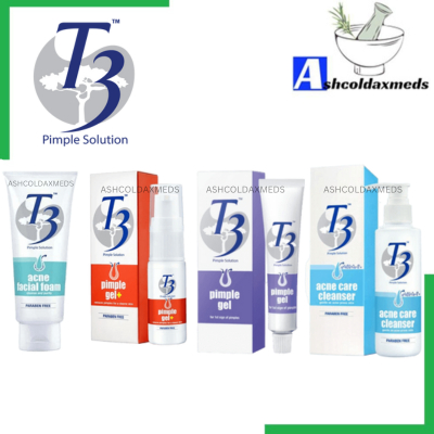 T3 Pimple Gel 15g/Pimple Gel+ 15g/Acne Facial Foam 100g/Acne Care ...