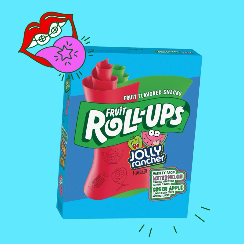 Fruit ROLL-UPS x JOLLY RANCHER Candy USA Watermelon & Green Apple ...