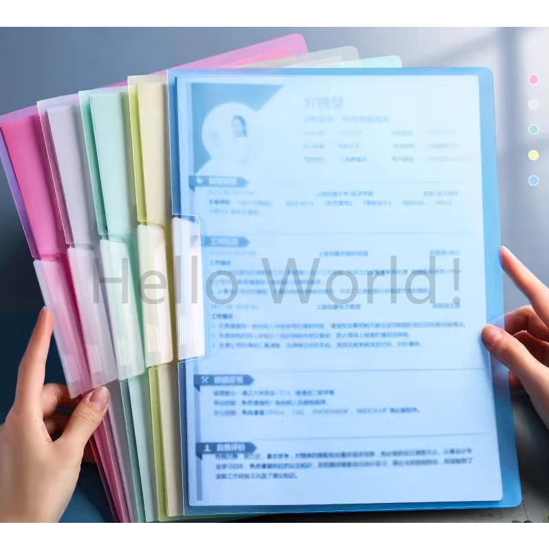 Rotating Folder Side Opening Folder Rotating Transparent Test Paper ...