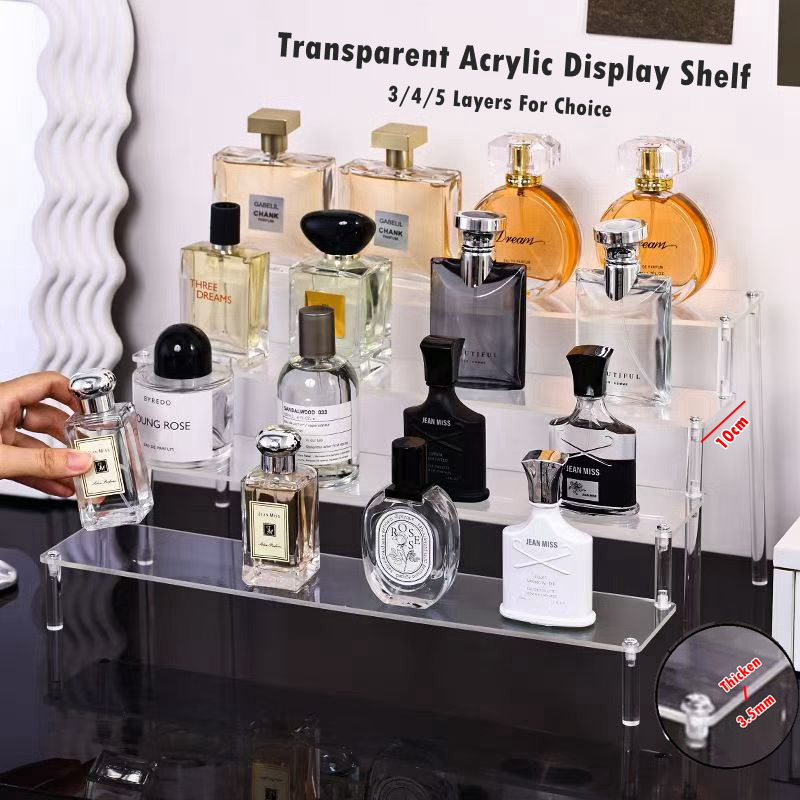 Figurine Acrylic Display Stand Mini Doll Storage Rack Cosmetic ...