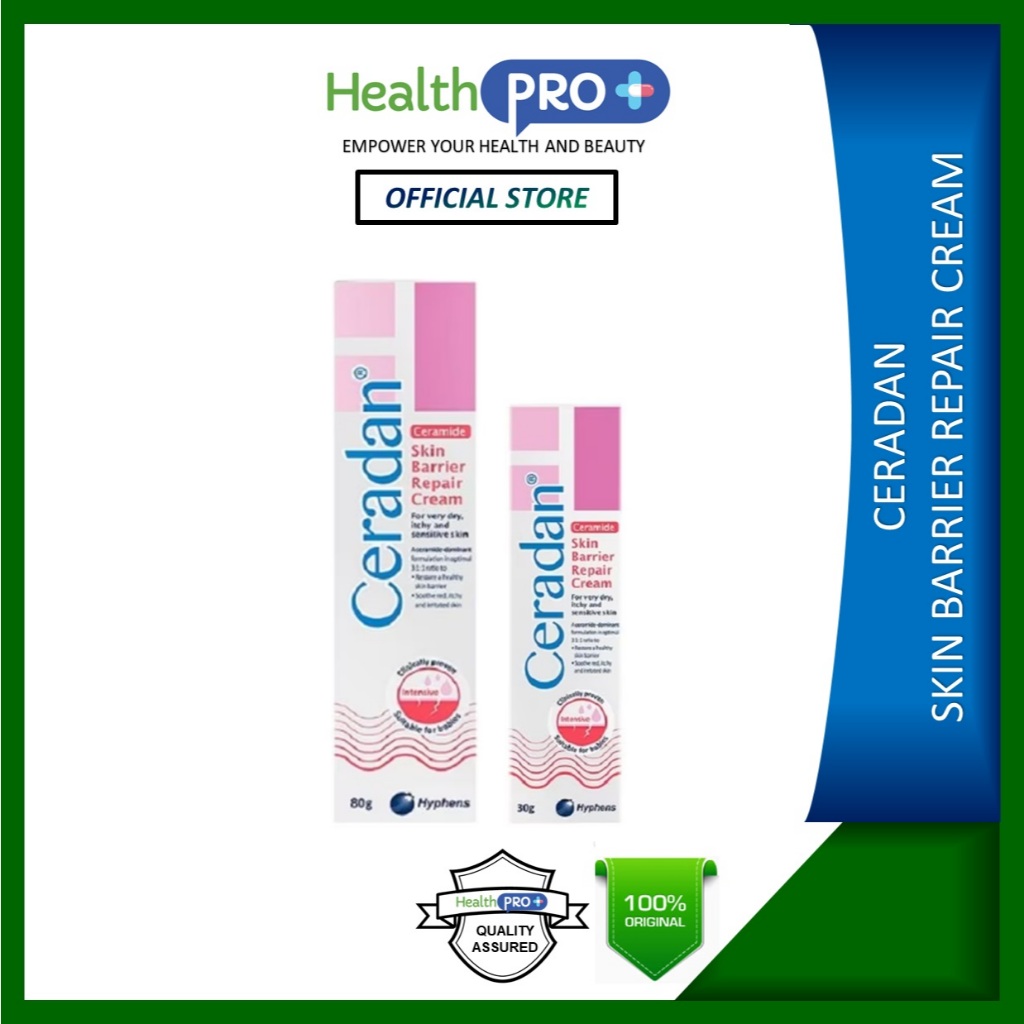 Ceradan Skin Barrier Repair Cream 80G/30g | Shopee Singapore
