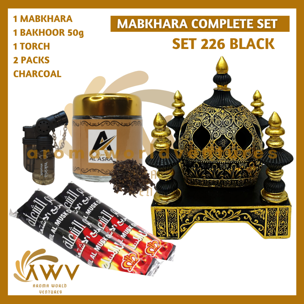SET TD96 BLACK & WHITE /Single Mabkhara And Full Set , In Sets Include ...