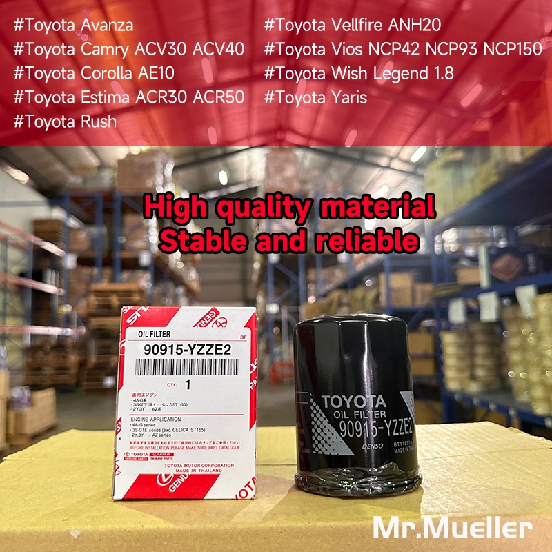 Premium 90915-YZZE2 TOYOTA OIL FILTER Ultra-clean filter for all types ...