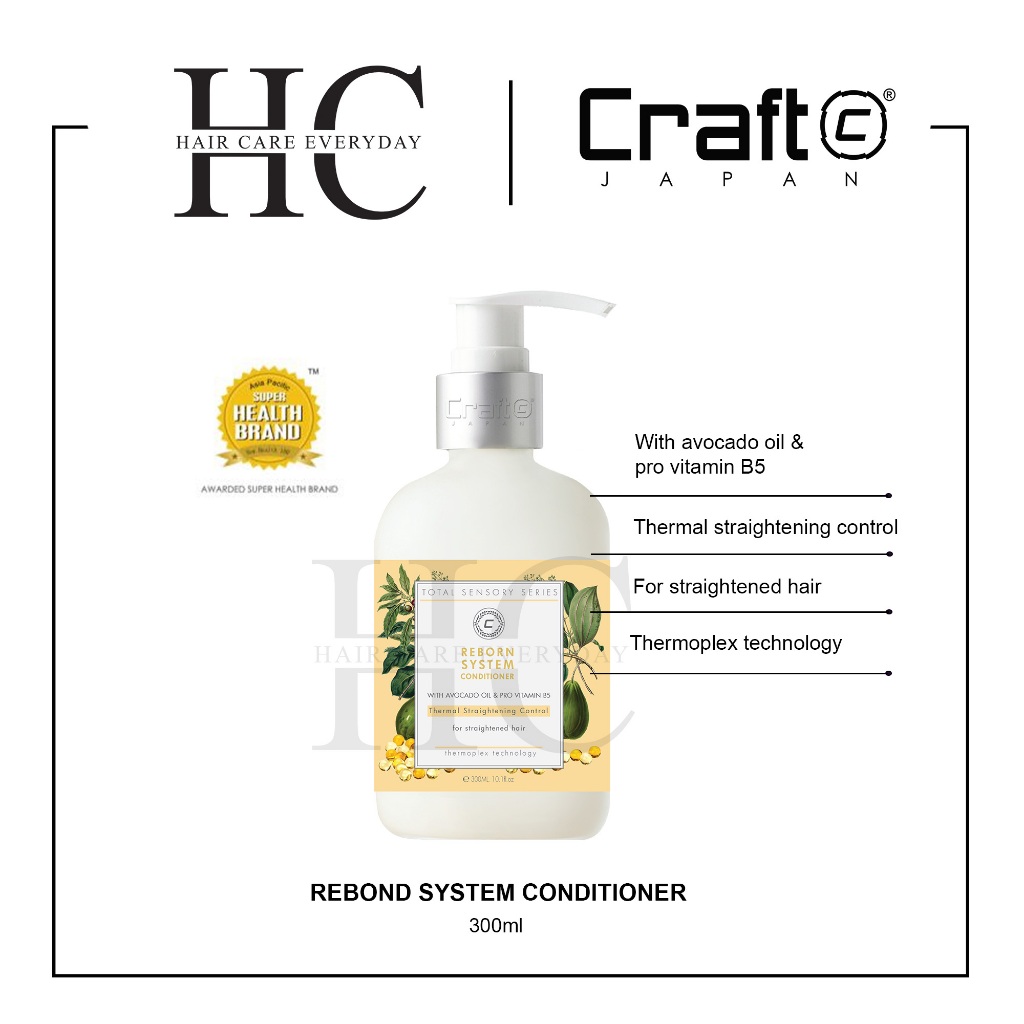Craft Rebond System Conditioner 300ml ( Thermal Straightening Control ...