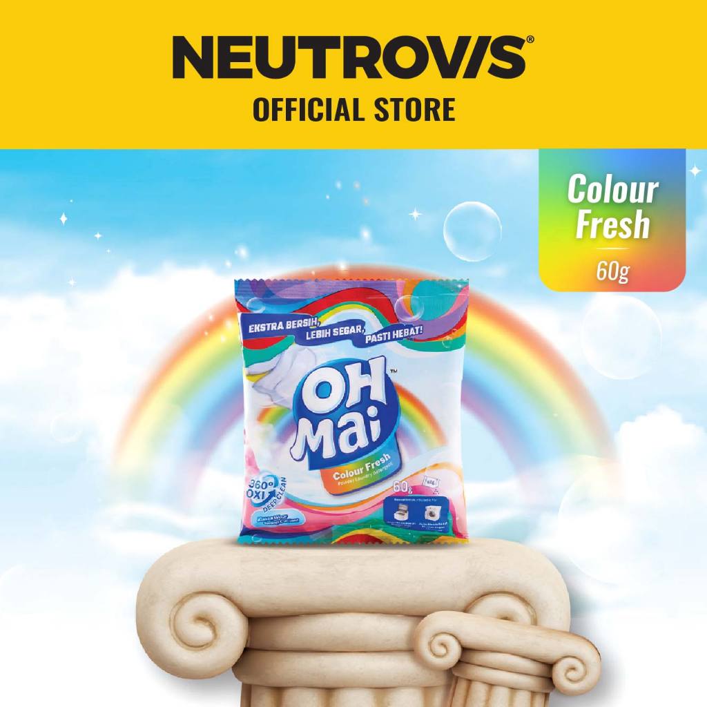 OH MAI Laundry Powder Detergent 60g - Colour Fresh (60g) | Shopee Singapore